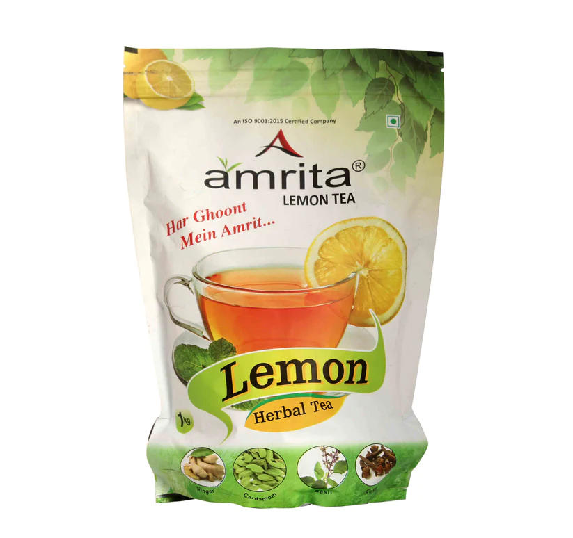 Amrita Naturals Lemon Herbal Tea 1Kg – One India Organic